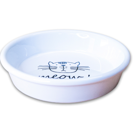 Mr.Kranch миска д/к MEOW 200 мл керамическая белая